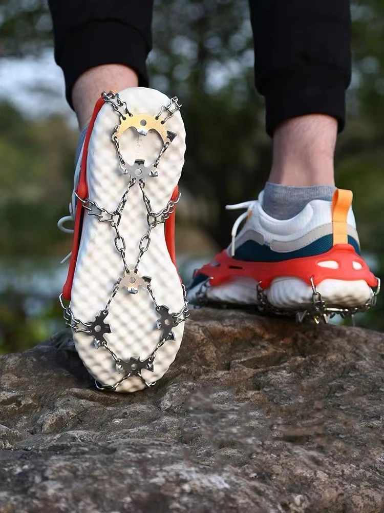 18-Teeth-Climbing-Crampon-Antiskid-Crampon-Shoe-Cover-Ice-Grasping ...