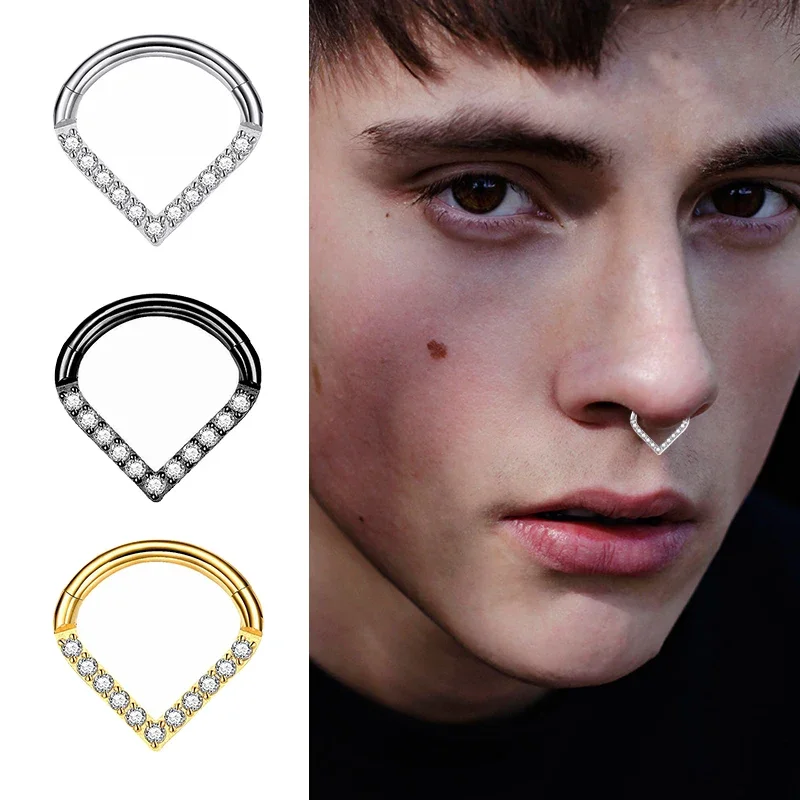 316L-Surgical-Steel-Hinged-Tear-Drop-Segment-Ring-Septum-Nose-Clicker ...
