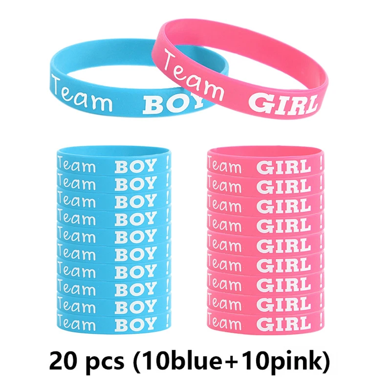 20-piezas-pulseras-de-silicona-para-revelar-g-nero-pulsera-para-equipo ...