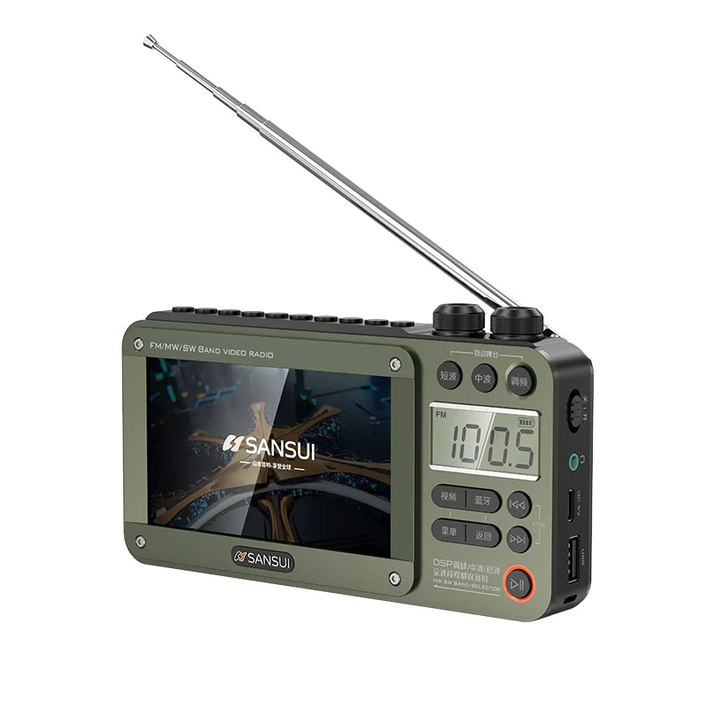 4-3-inch-LED-Screen-Multi-band-Receiver-Portable-SW-MW-FM-Radio ...