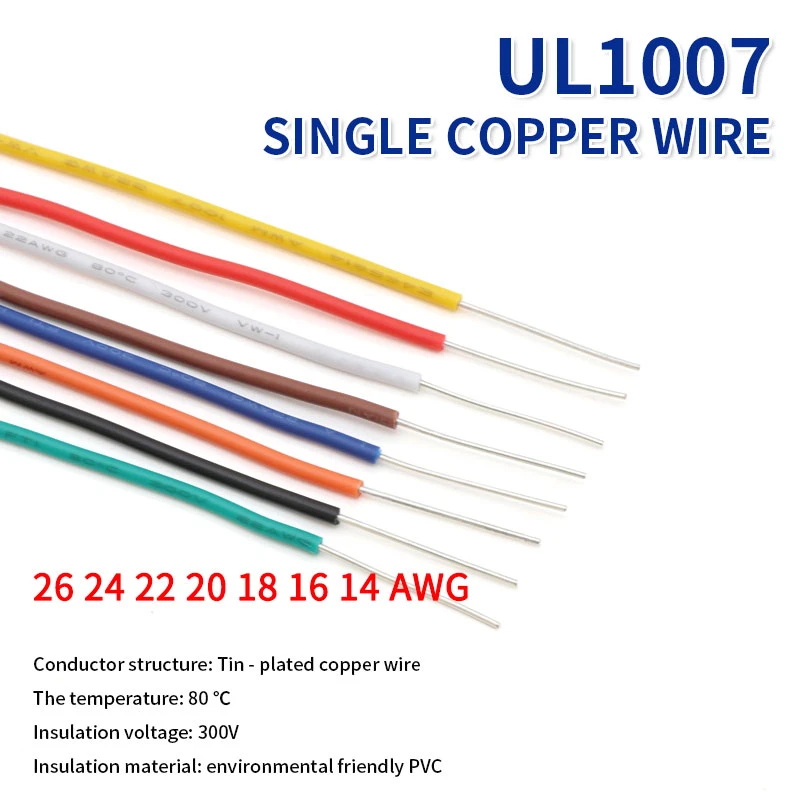 22 Awg Copper Single Core Cable | Single Wire Electric Cable | 22 Awg ...