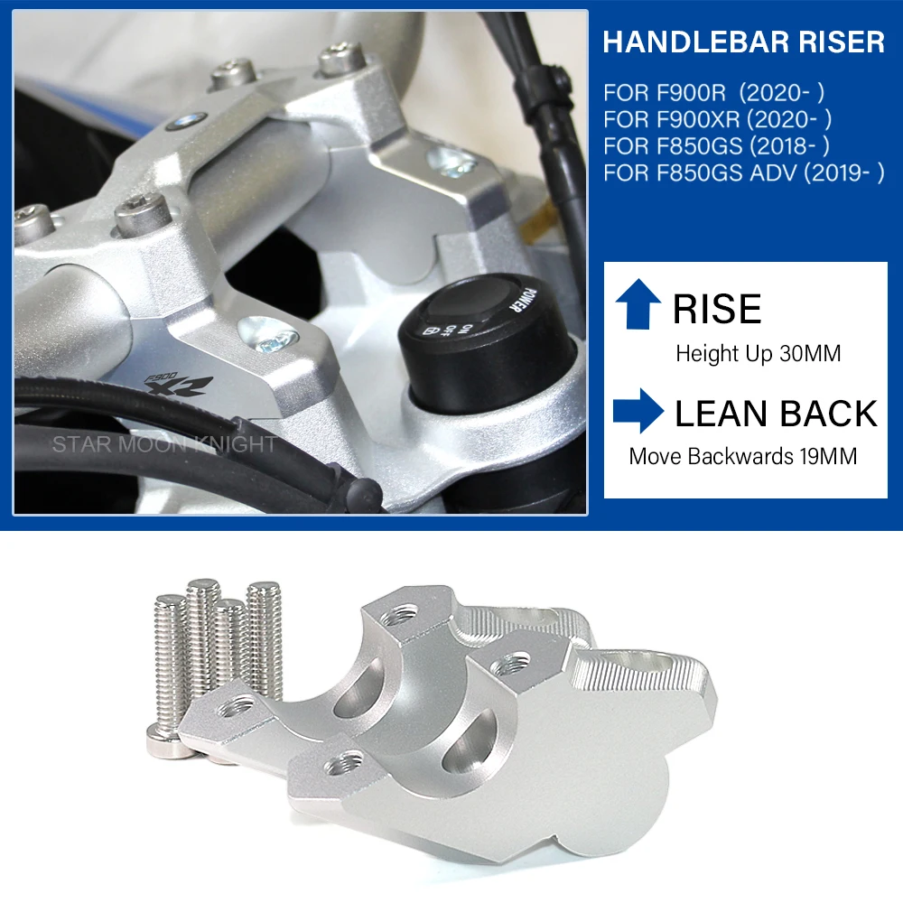 Motorcycle-HandleBar-Riser-Clamp-Extend-Heightening-For-BMW-F900-F900R ...