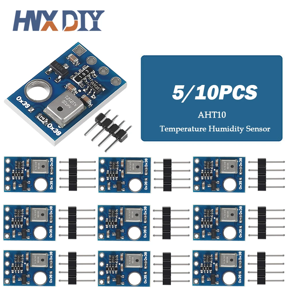 5-10pcs-AHT10-High-Precision-Digital-Temperature-and-Humidity-Sensor-Measurement-Module-I2C ...