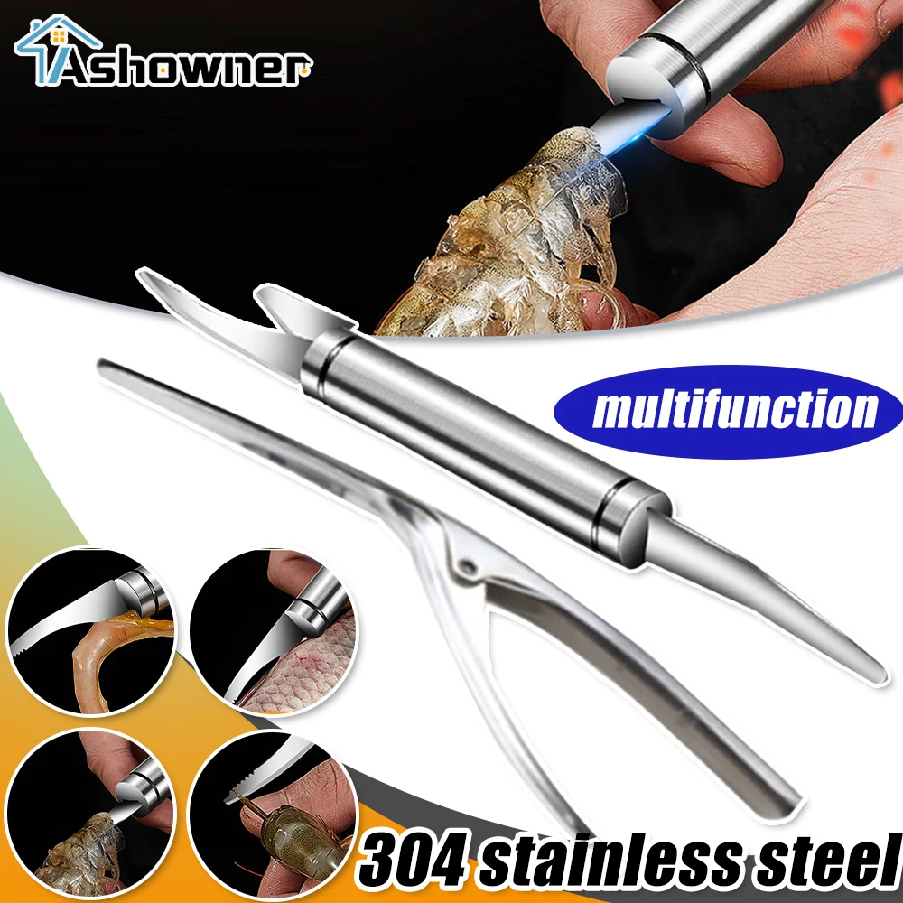 6 In 1 Shrimp Peeler Shrimp Line Cutter Multifunctional Fast Fish Scale ...