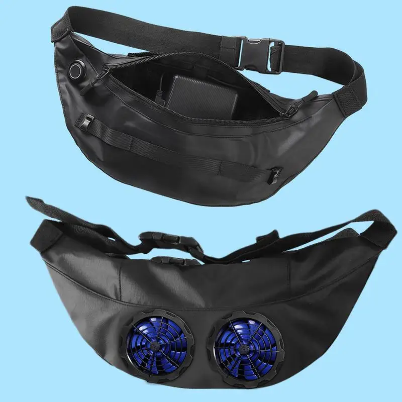 Under-Shirt-Fan-Belt-Fan-Fanny-Pack-USB-Powered-Powerful-Airflow-Mini ...