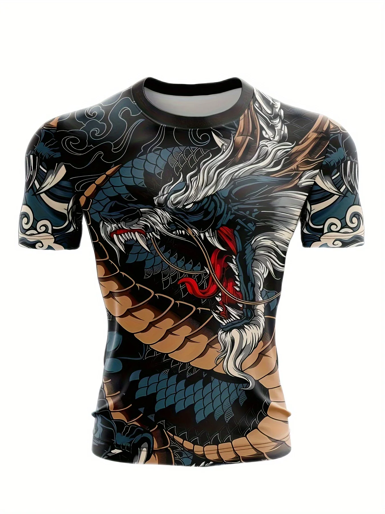 Animated-3D-Printed-T-shirt-Men-s-Compression-Shirt-Short-Sleeve-Top ...