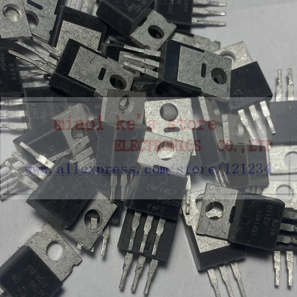 [10pcs]100%Original; IRF1407 IRF1407PBF - MOSFET N-Channel 75V 130A(Tc) 330W(Tc) TO-220AB