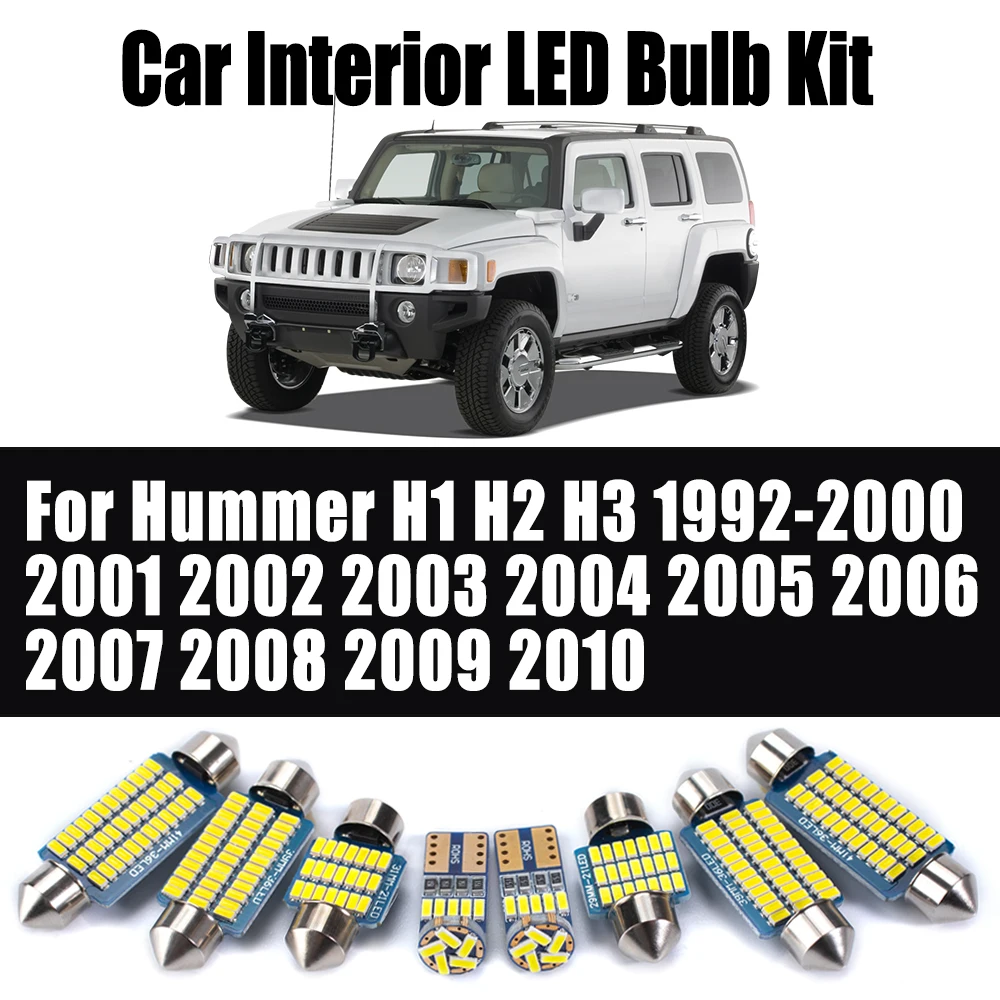 LED Interior Reading Light Kit Canbus For Hummer H1 H2 H3 1992-2002 ...