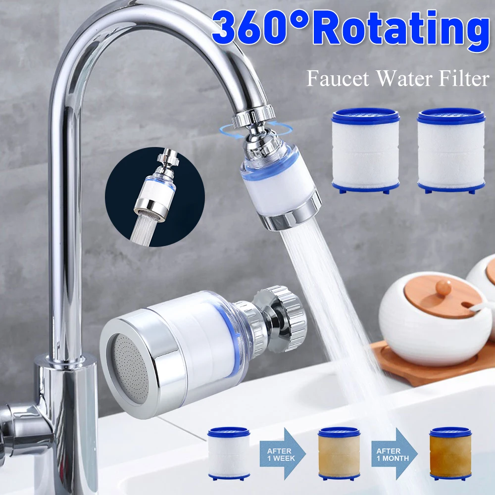 360°Rotating Faucet Water Purifier Household Kitchen Faucet Filter ...