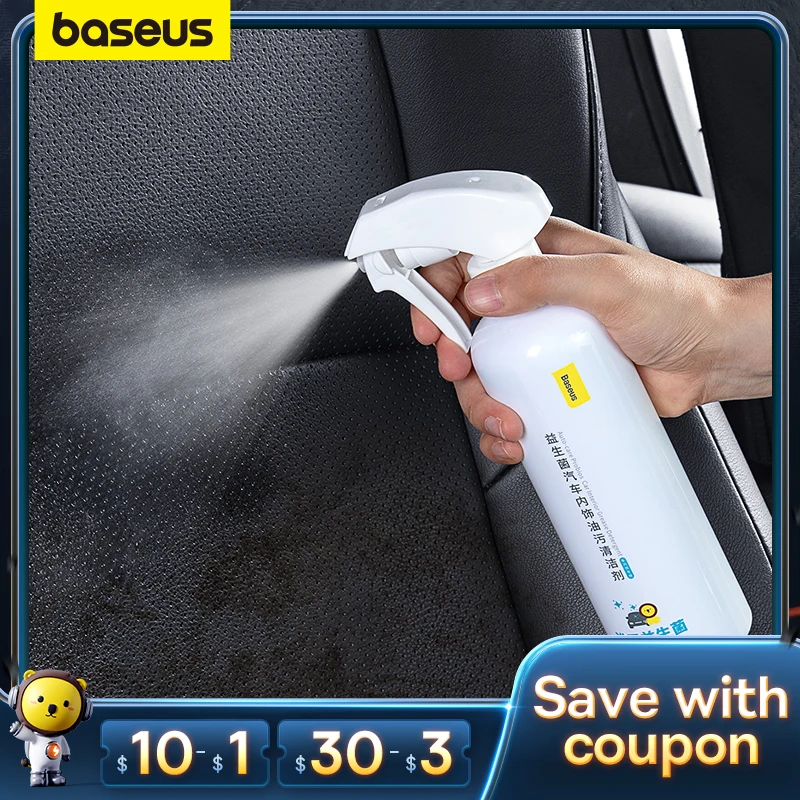 Baseus-300mL-Car-Interior-Spray-Cleaner-Grease-Detergent-with-2pcs-Wash ...
