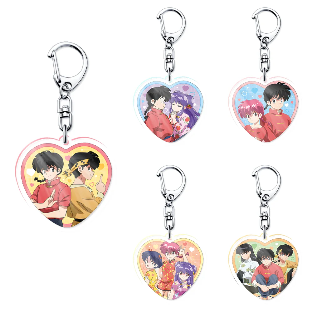 Anime Ranma 1/2 6cm Ranma Saotome Kasumi Tendou Kodachi Kunou Acrylic ...