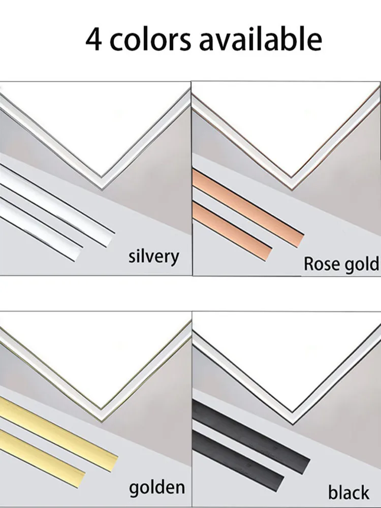 Self Adhesive PVC Decoration Lines Background Wall Edge Banding Strips ...