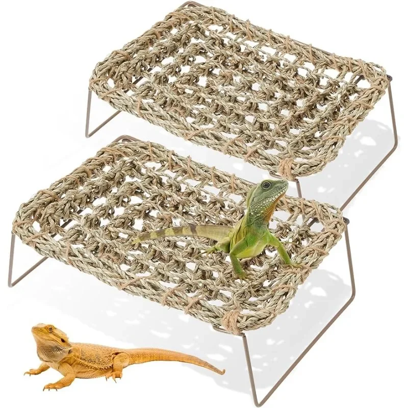 Lizard-Lounger-Reptile-Hammock-Bed-Grass-Fibers-Bearded-Dragon-Bed ...