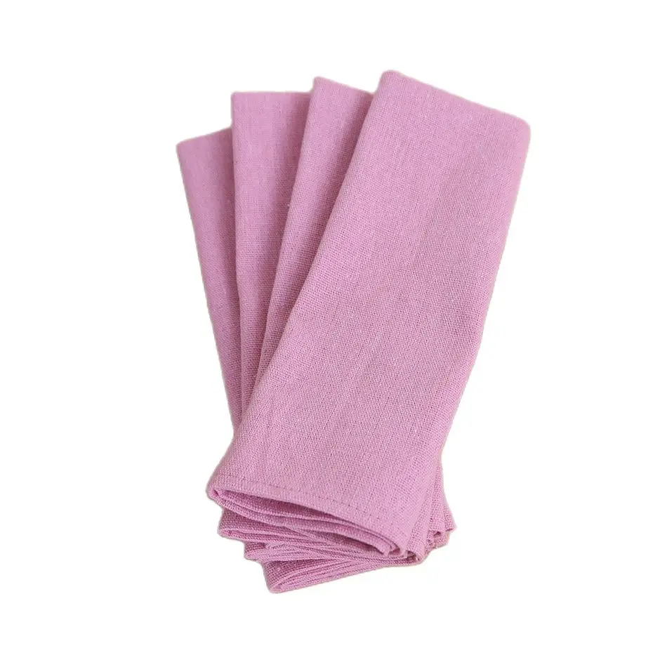 4PCS-40x40cm-Colorful-Durable-Square-Cloth-Napkin-Reusable-Fabric ...