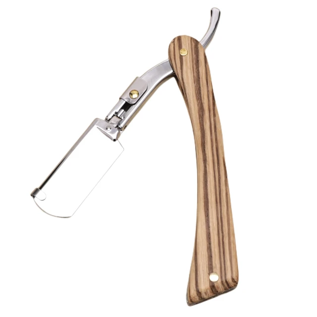Professional Manual Shaver Straight Edge Stainless Steel Sharp Barber ...
