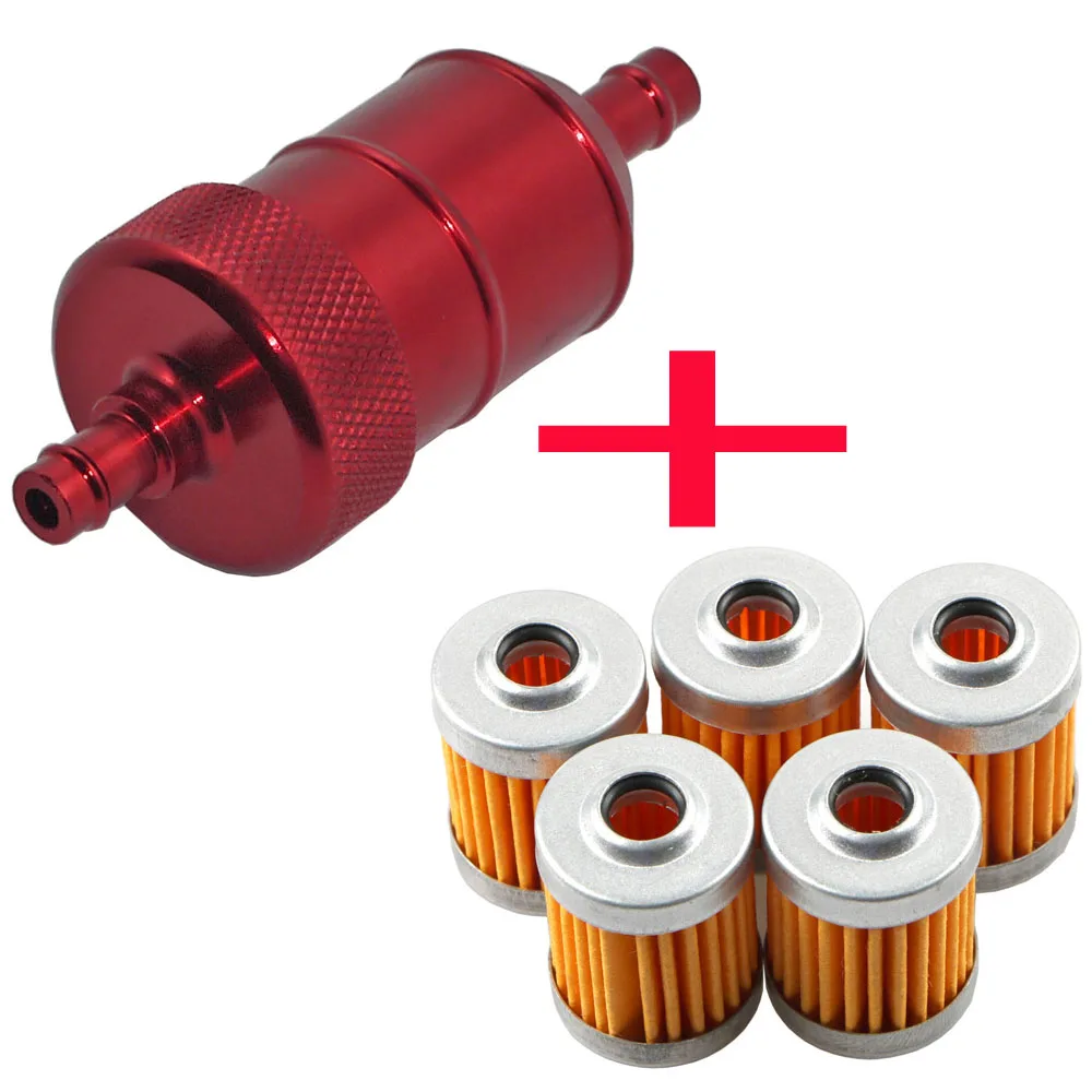 5pcs-Reusable-Washable-Fuel-Filter-Element-CNC-Alloy-Petrol-Gas-Filter ...