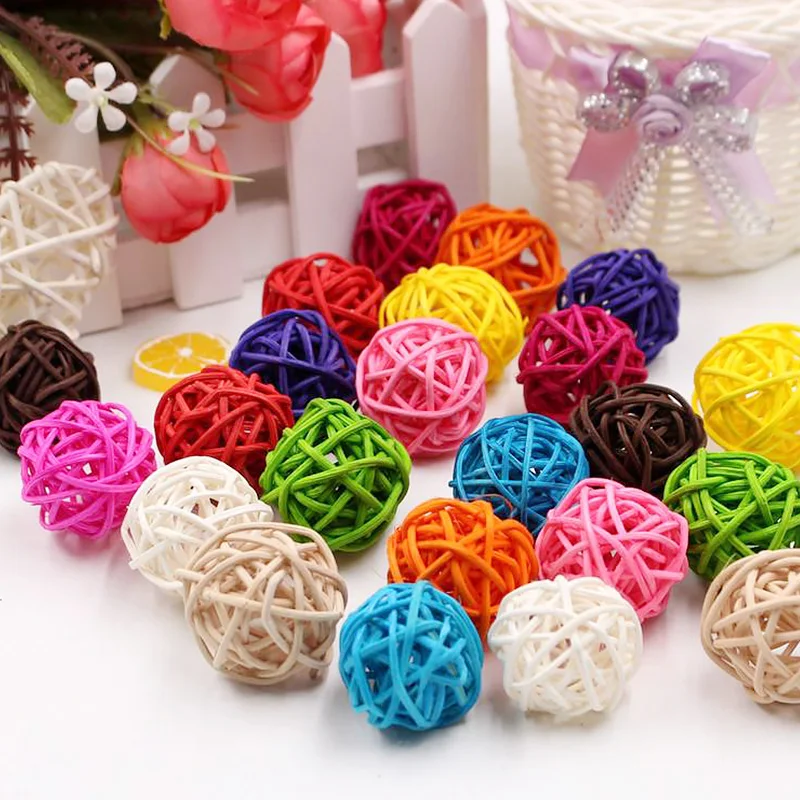 1PC-Natural-Rattan-Round-Ball-Multicolor-Sepak-Takraw-Ball-DIY-Wedding ...