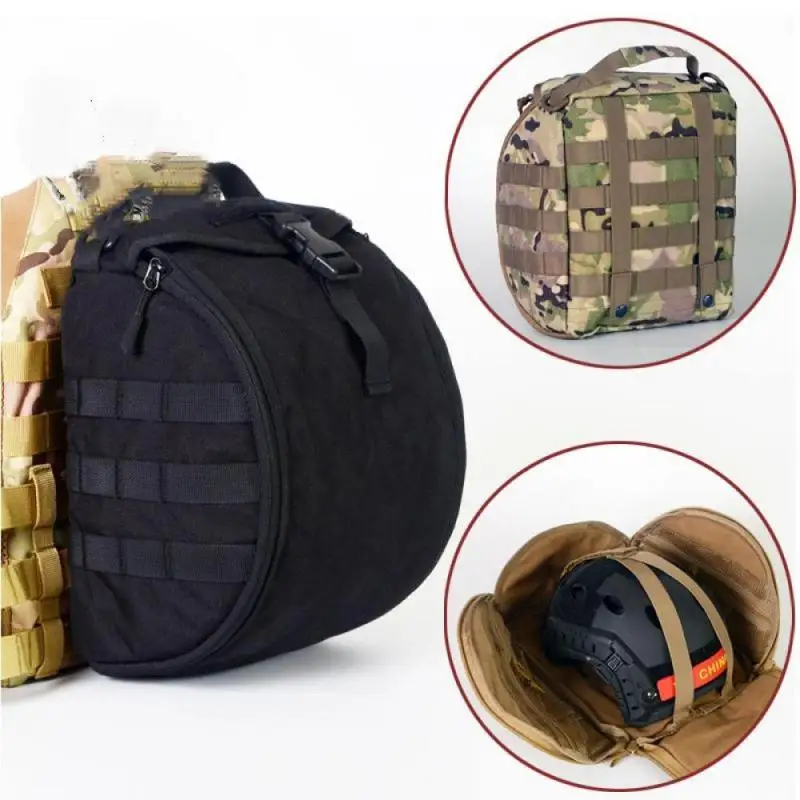 Molle Helmet Pack 1000D Outdoor Tactics Quick Detachable Pack Gas Mask ...