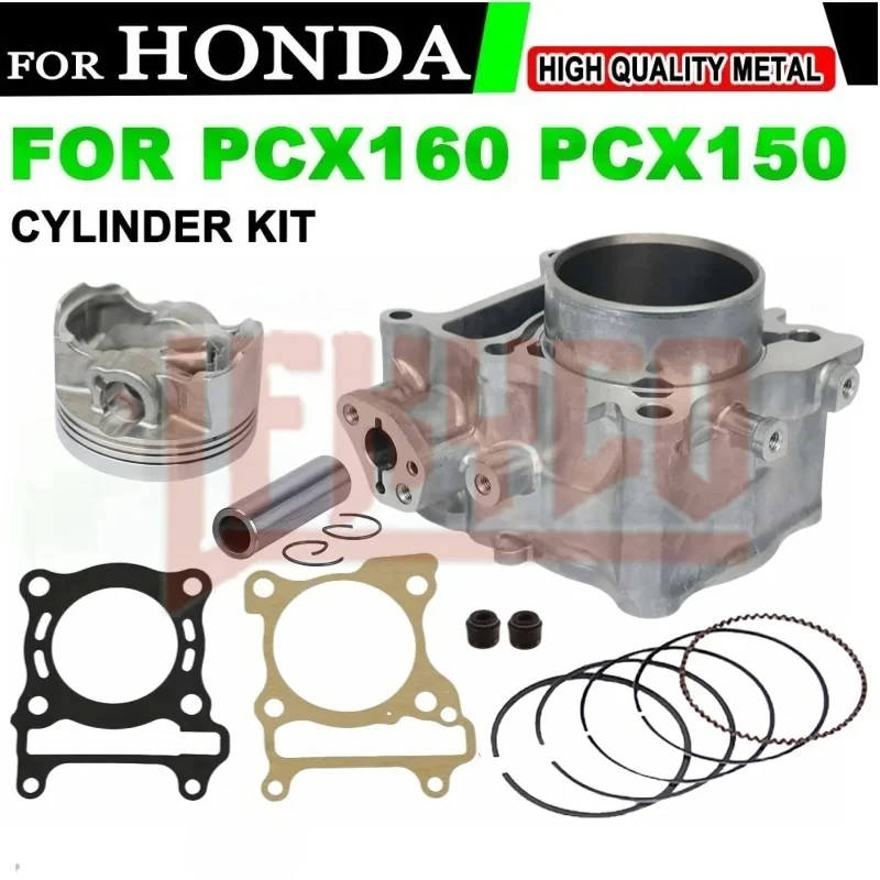 Motorcycle Accessory 62mm Engine Cylinder Kit Motor for HONDA PCX160 ...