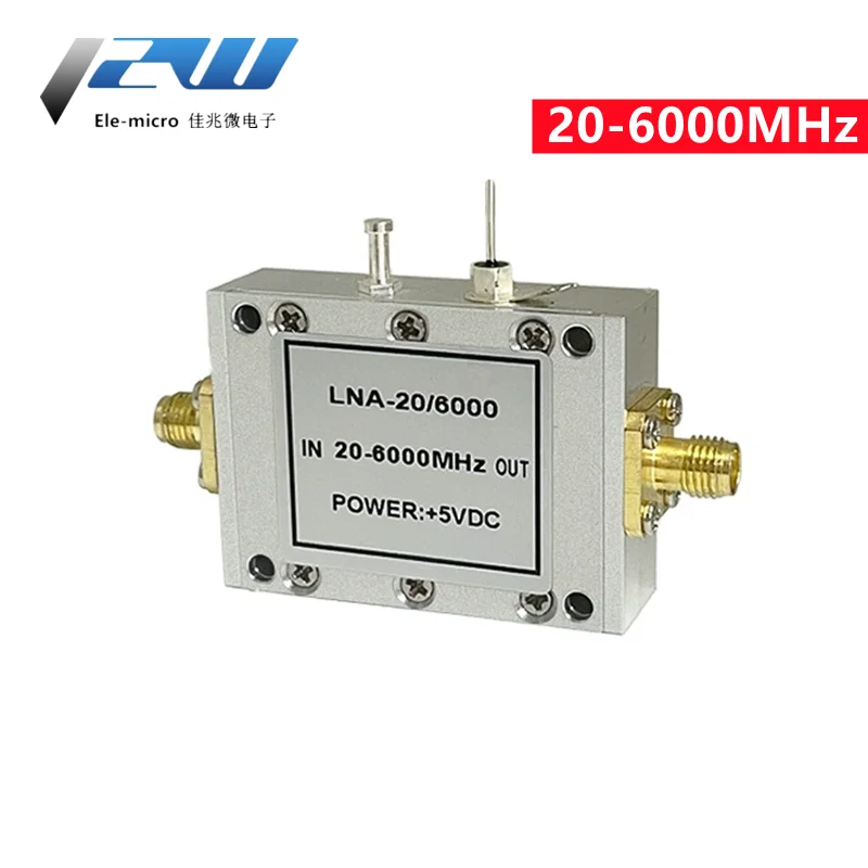 Low noise amplifier: 20-6000MHz low noise high gain LNA RF preamplifier