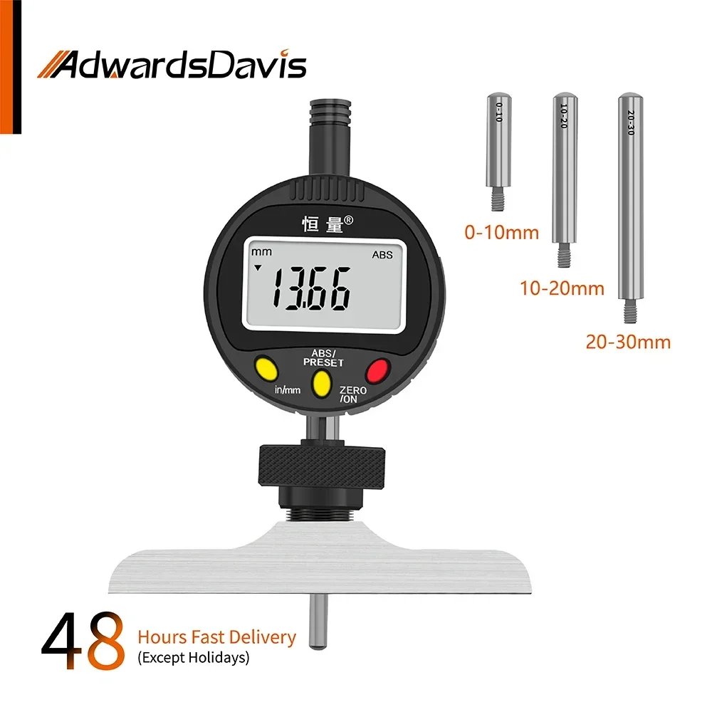 0-001mm-Electronic-Dial-Gauge-Digital-Display-Depth-Gauge-0-30mm-Hole ...