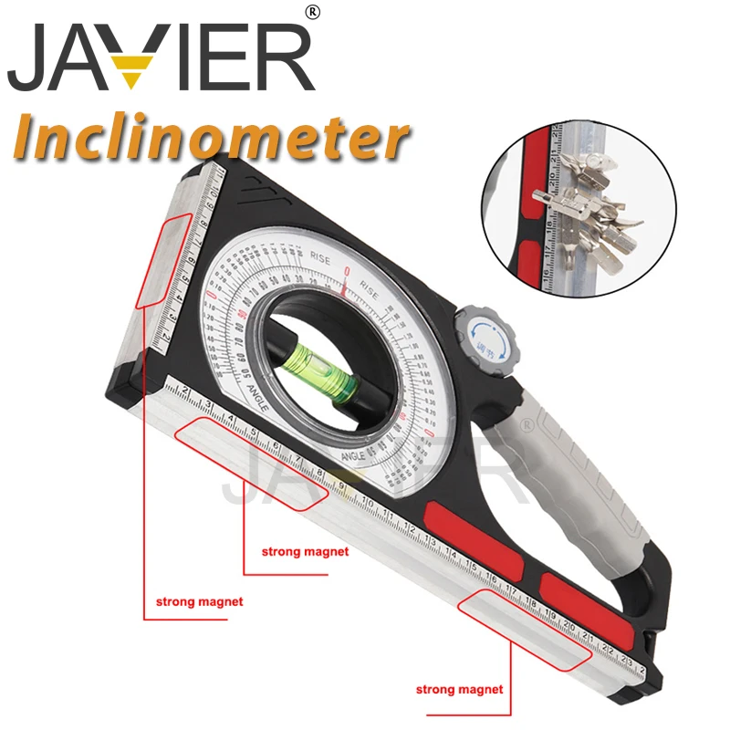 Magnetic-High-Precision-Angle-Slope-Measuring-Instrument-Level-Bubble ...