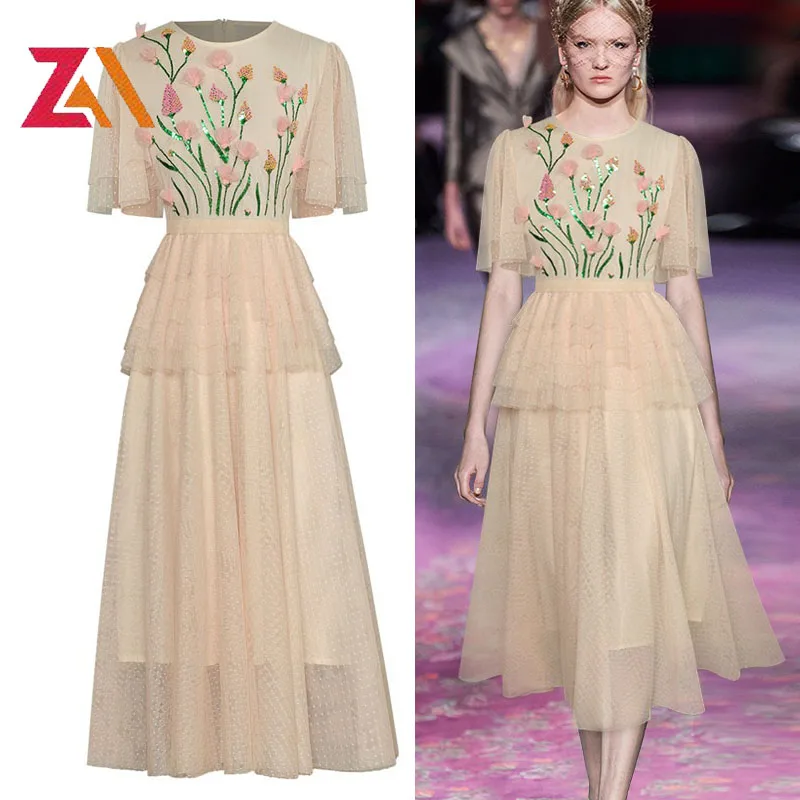 ZALady-designer-fairycore-malha-Princesa-embr-ide-anivers-rio-midi ...