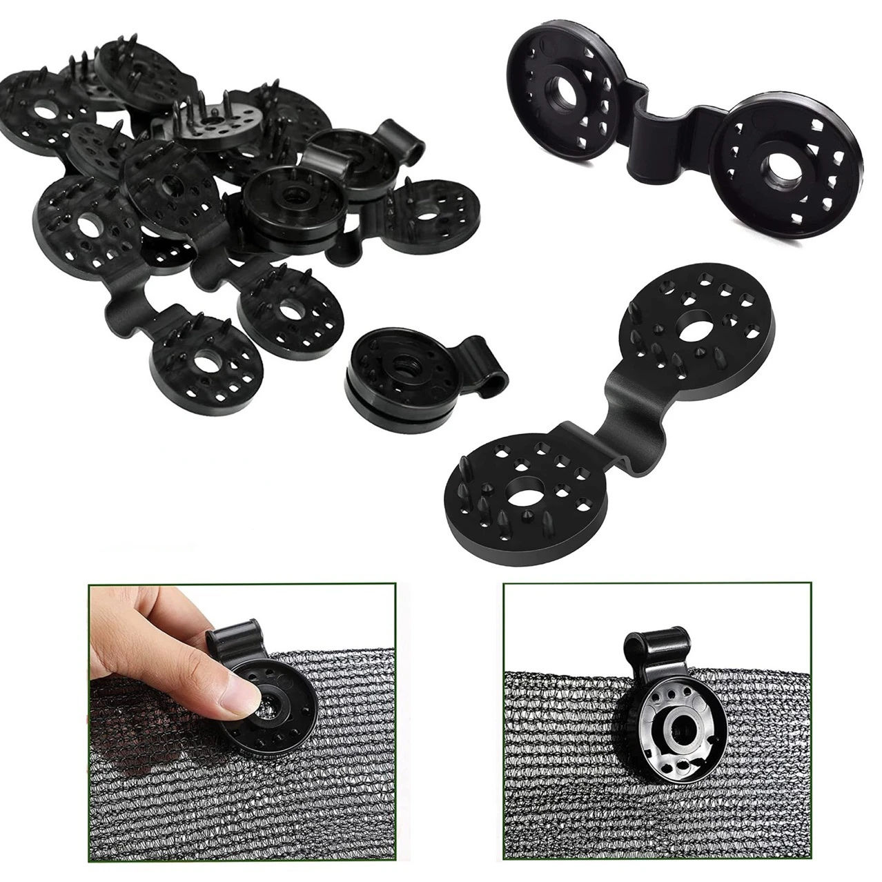 20-40pcs-of-Plastic-Clips-for-Sunshade-Fabrics-Shade-Netting-Clips-for ...
