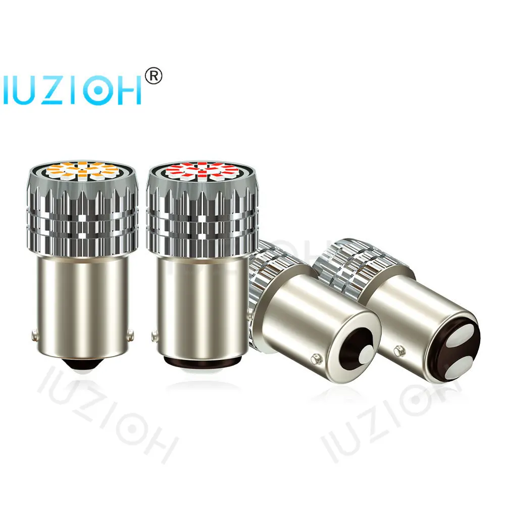 IUZIOH-2PCS-P21-5W-BAY15D-Bulb-BA15S-Led-R5W-R10W-1156-1157-P21W-Brake ...
