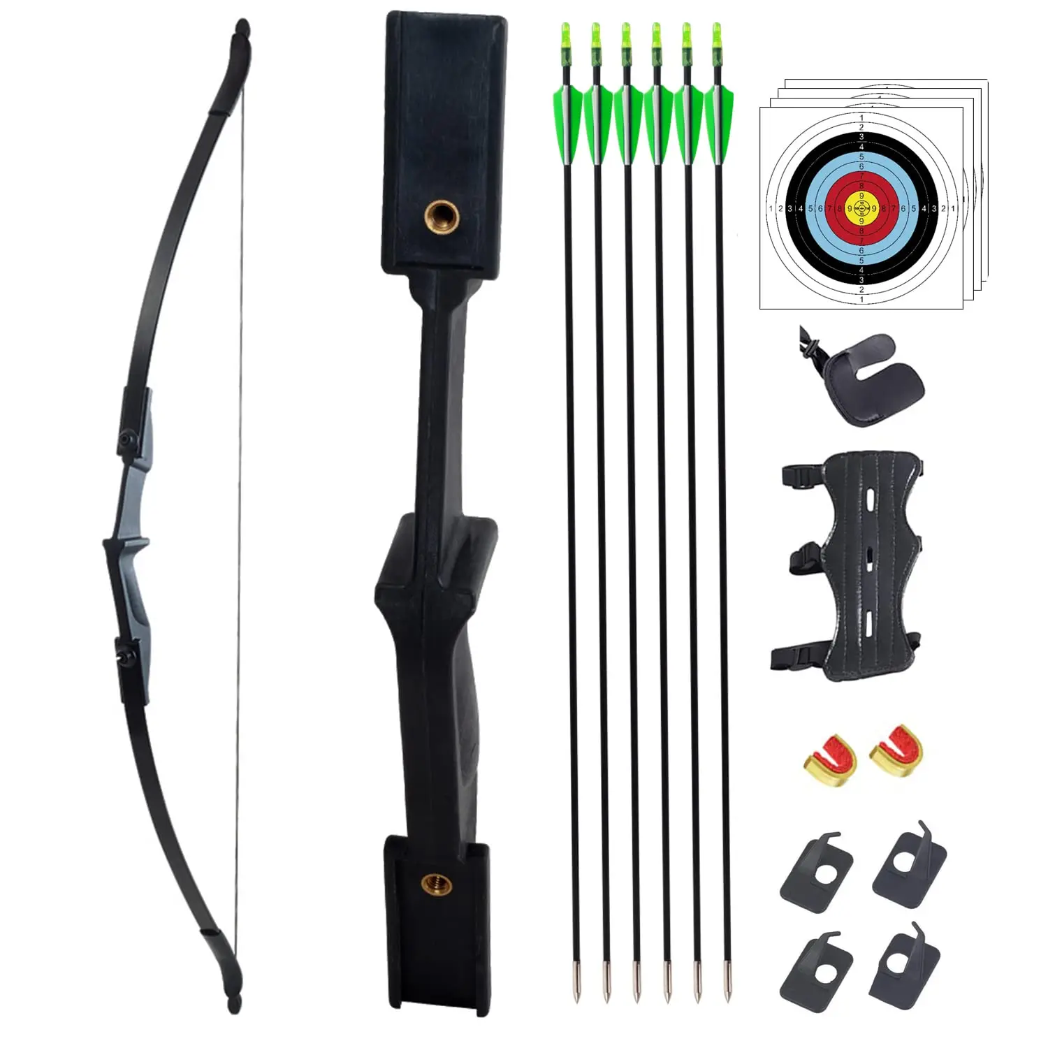 Archery-Bow-and-Arrow-Takedown-Recurve-Bows-Set-for-Adults-Youth ...