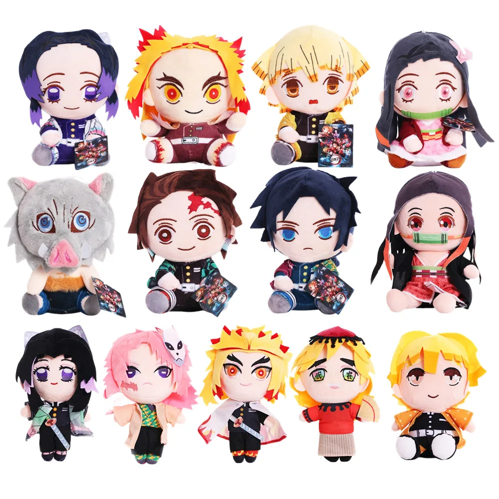 18-20cm Anime Demon Slayer Plush Toys Cartoon Figure Kamado Tanjirou ...