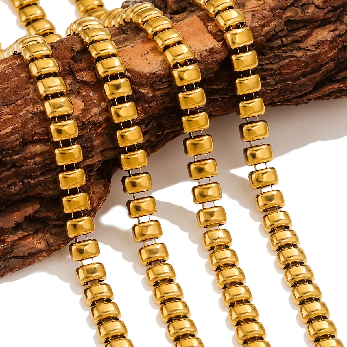 1Meter Large Stainless Steel Chain Gold Plated Ladies Men Fashion DIY ...