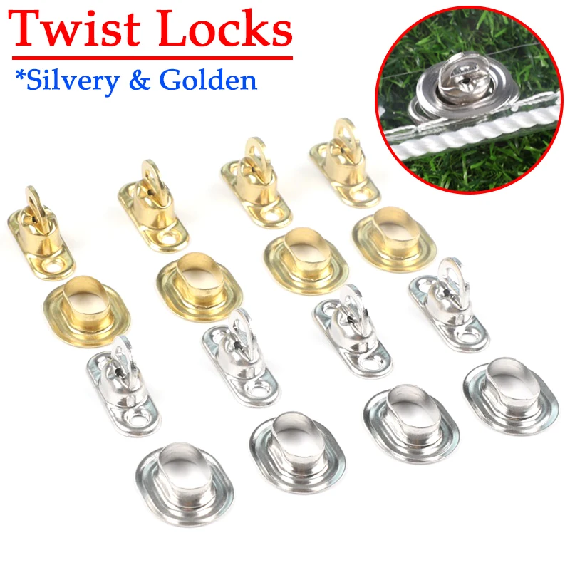10-100Pcs-Copper-Twist-Locks-Oval-Rotating-Latch-Pergola-Tarpaulin-and ...