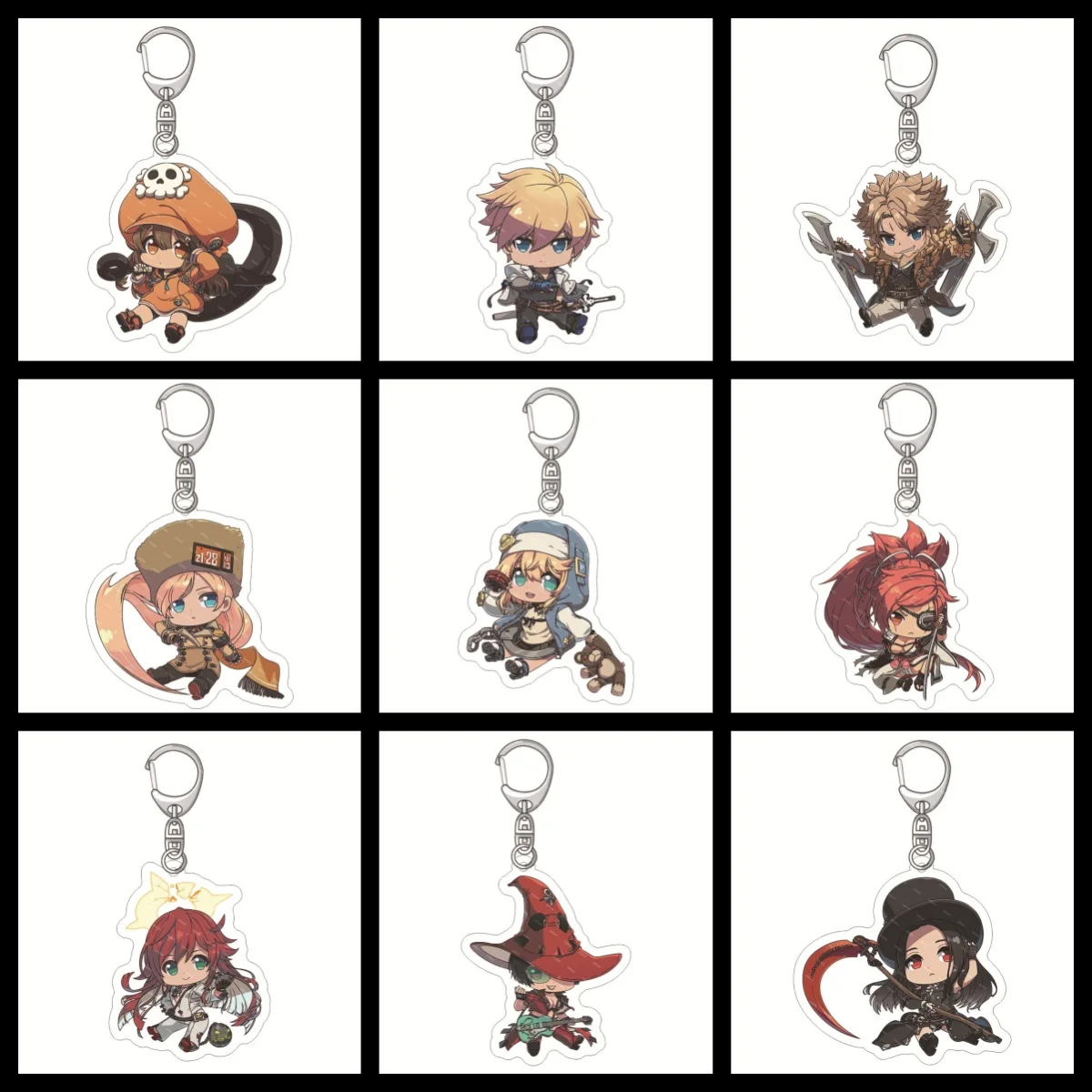 HOT Anime Guilty Gear Keychain Cartoon Anime Doll Ky·Kiske Potemkin ...