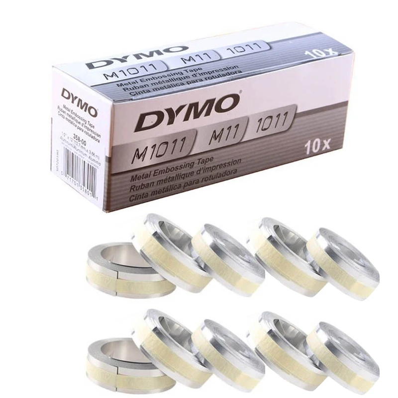 10 Rolls DYMO 32500 35800 31000 Embossing Metal Stainless Steel ...
