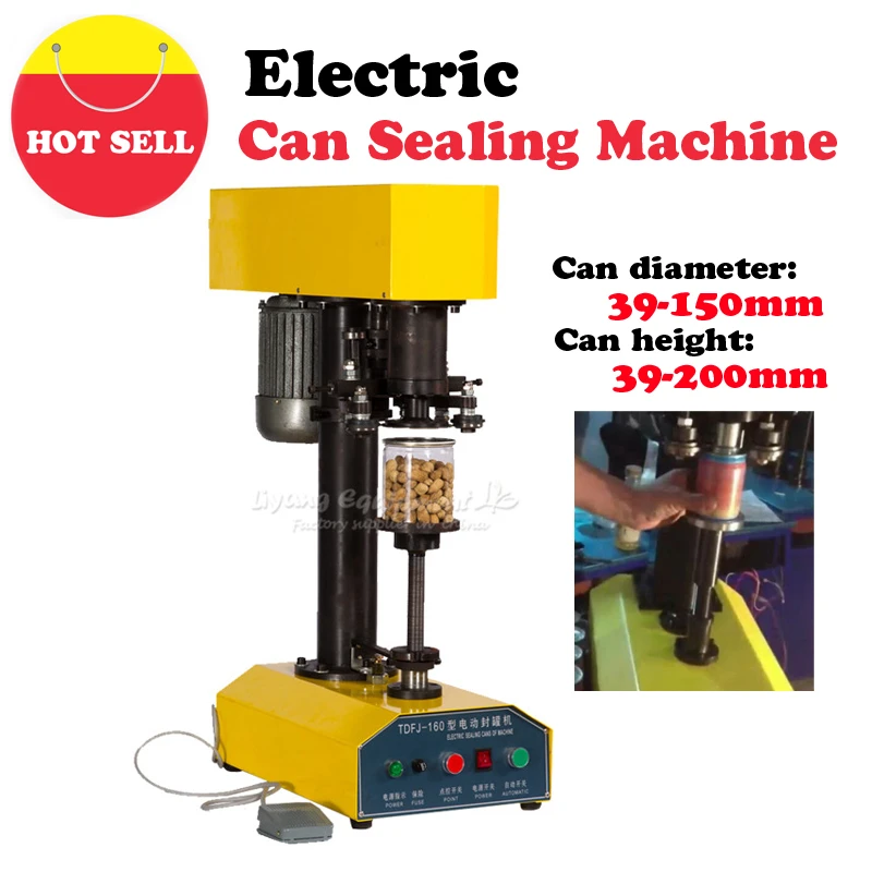 370W Electric Ring-pull Top Can Sealing Machine Aluminum Tin Cans Food ...