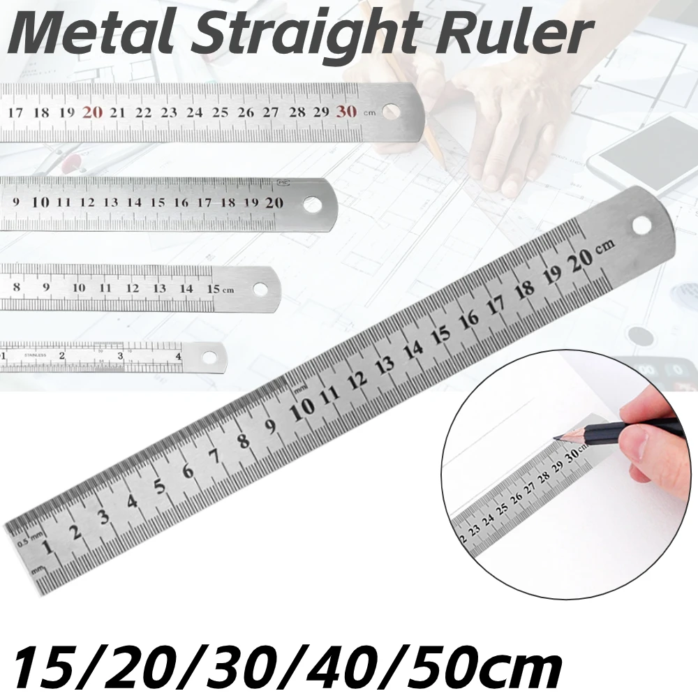 Stainless-Steel-Ruler-Straight-Ruler-Centimeter-Inches-Scale-Metric ...