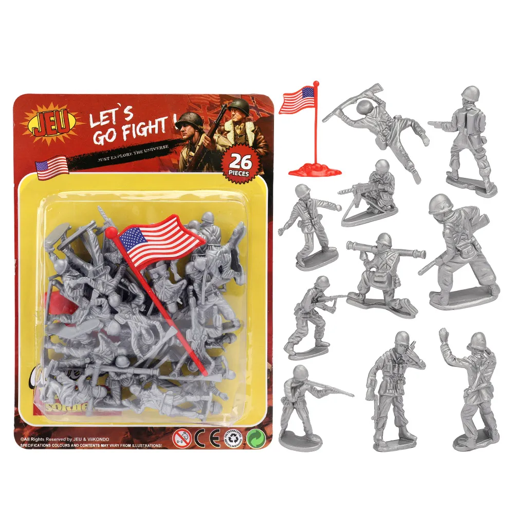 ViiKONDO-Army-Men-Toy-Military-Action-Figure-WWII-Battlefield-Plastic ...