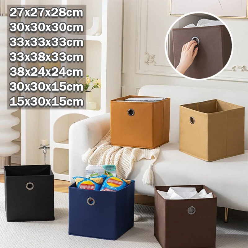 Various Sizes Foldable Fabric Storage Box Non-Woven Large Capacity ...