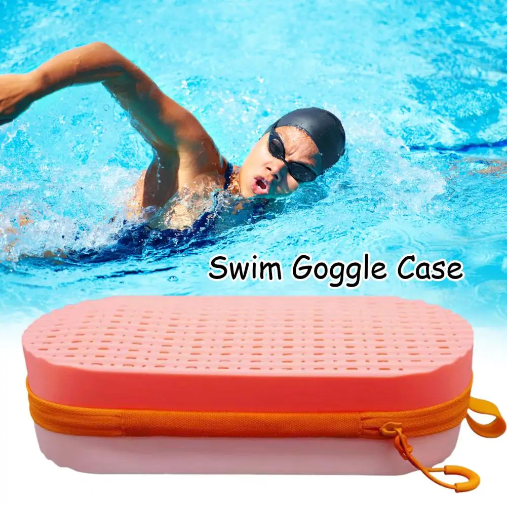 Swimming-Goggle-Silicone-Case-Drainage-Holes-Shockproof-Large-Capacity ...