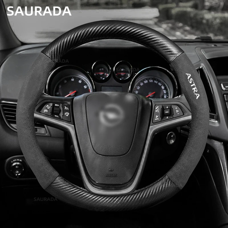 Microfiber Leather Car Steering Wheel Cover, Non-Slip Cover, For Opel ...
