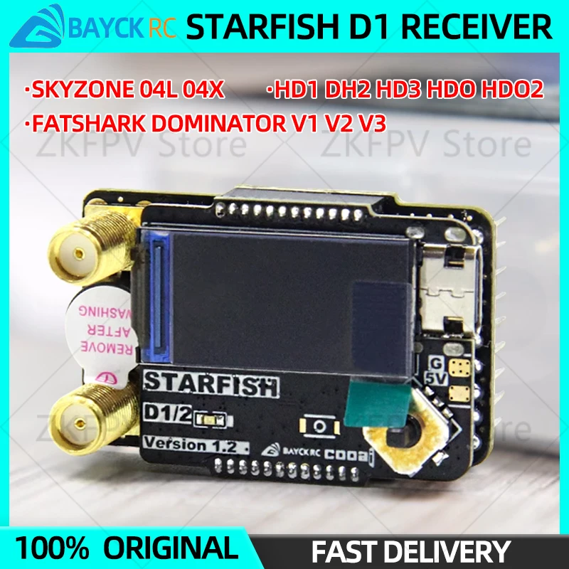 BAYCK-STARFISH-D1-5-8G-Dual-Antenna-Receiver-Module-RX-For-Fatshark-V1 ...