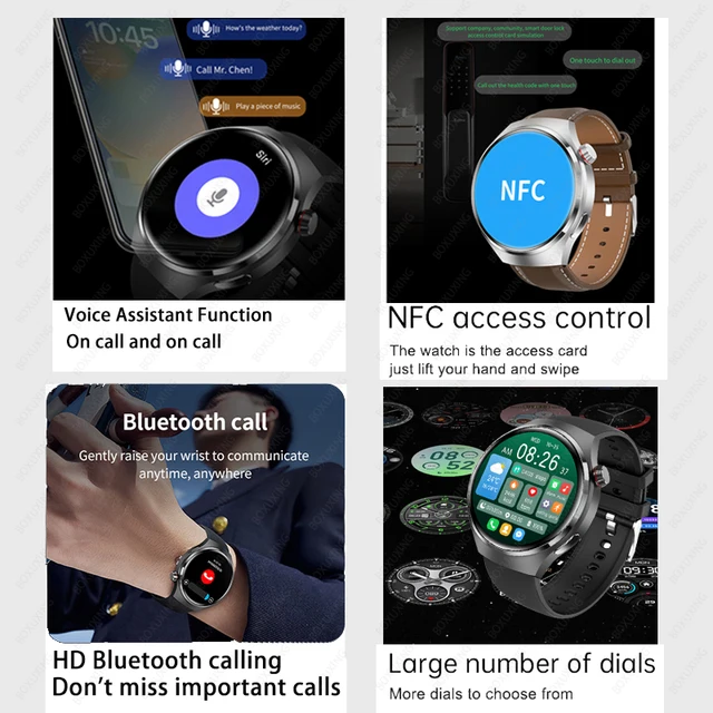 PremiumWatch 4 Pro Smartwatch – Smart Uhr mit EGK, Thermometer Funktion ...