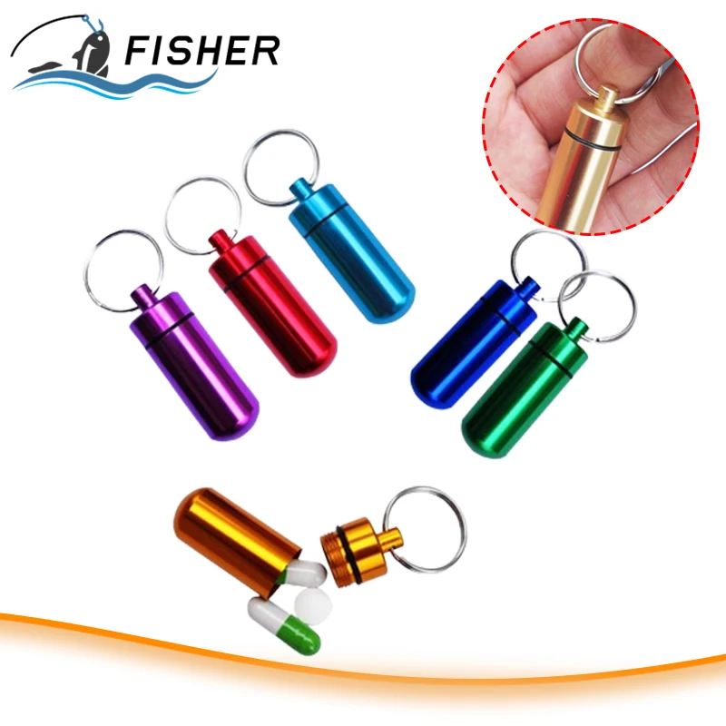 Metal-Original-Mini-Small-Pill-box-Keychain-For-Medicines-Pocket ...