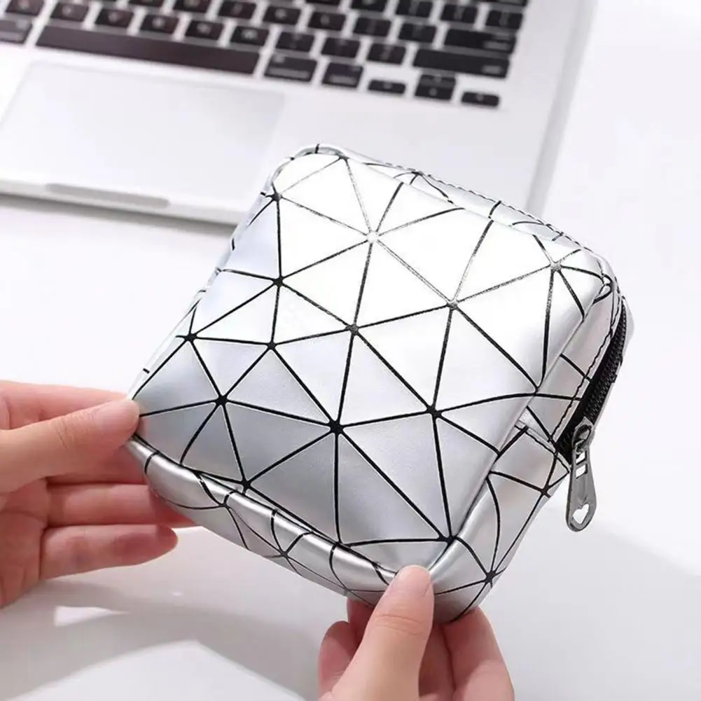 Napkin-Storage-Bag-Geometric-Print-Menstrual-Pad-Pouch-with-Waterproof ...
