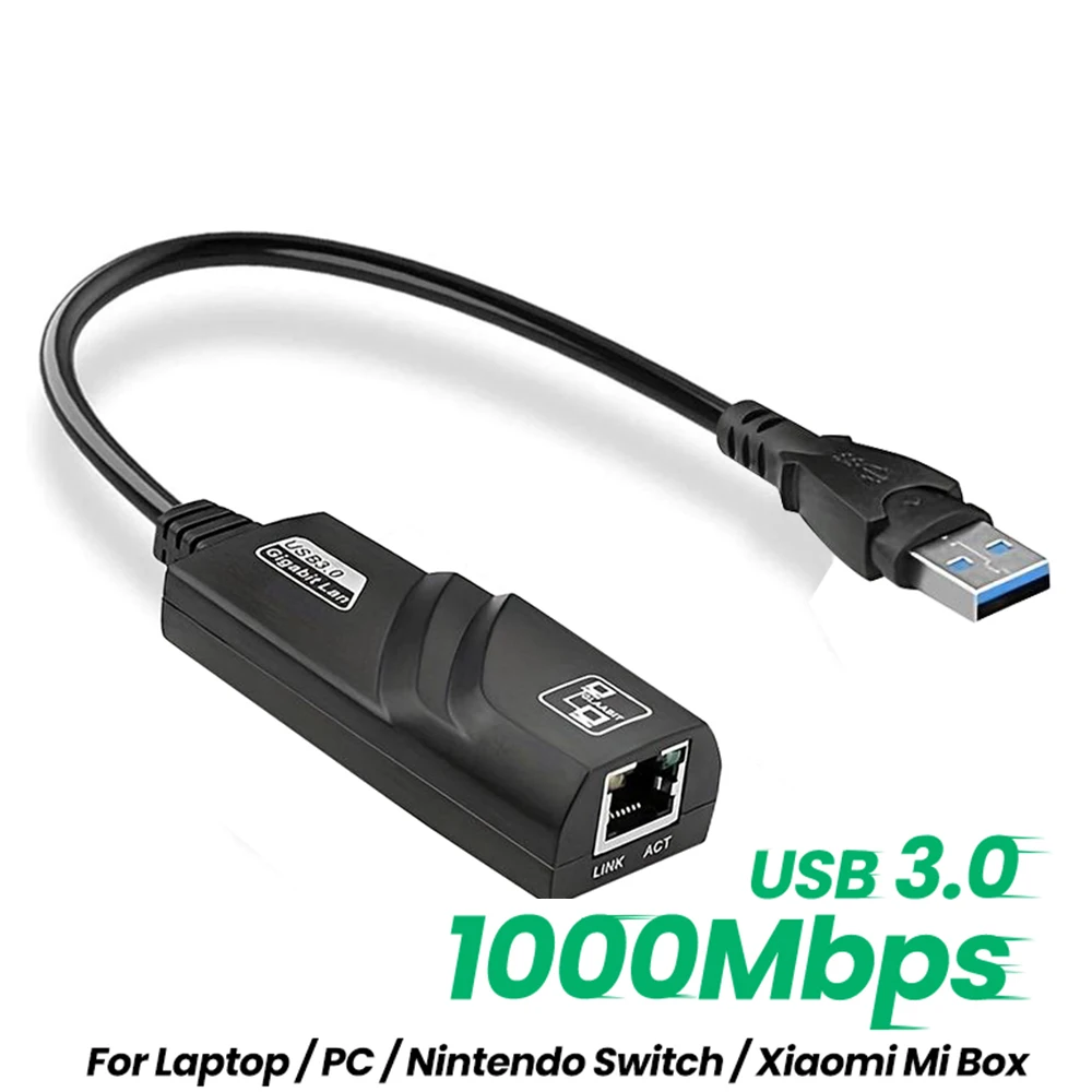 USB 3.0 Ethernet adapter 1000M AX88179 USB 3.0 to Gigabite Ethernet ...