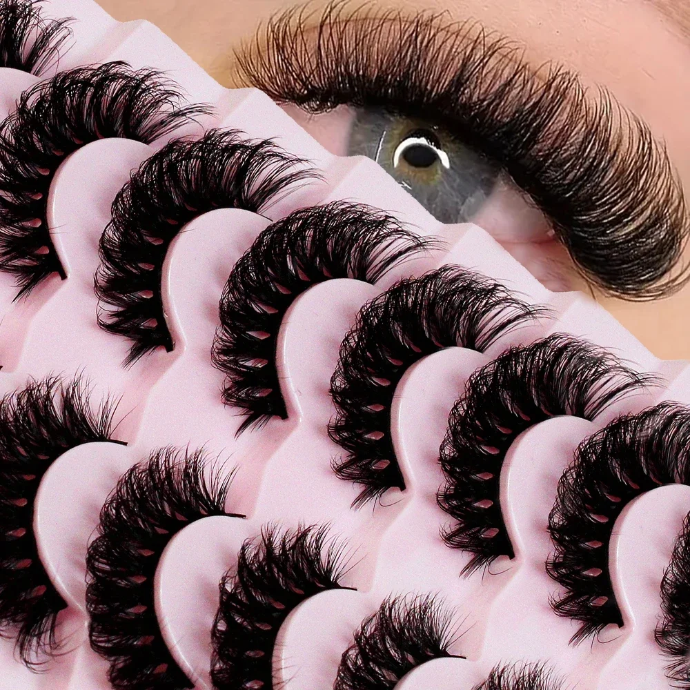 7-Pairs-False-Eyelashes-Wispy-Lashes-Natural-Look-Fake-Eyelashes-Cat ...