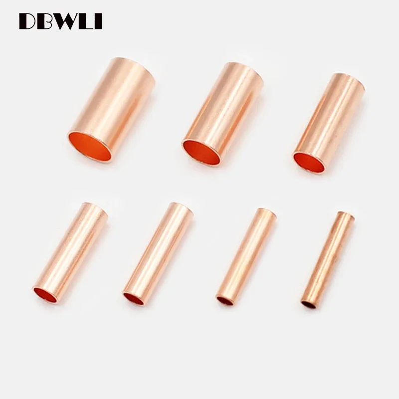 100PCS-GT-Copper-Connecting-Pipe-Wire-Joint-Small-Copper-Tube ...