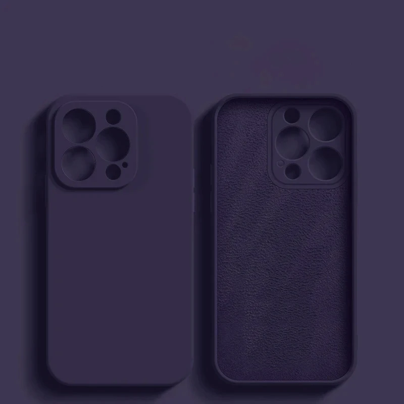 Luxury Original Liquid Silicone Case For iPhone 15 14 13 12 11 Pro Max ...