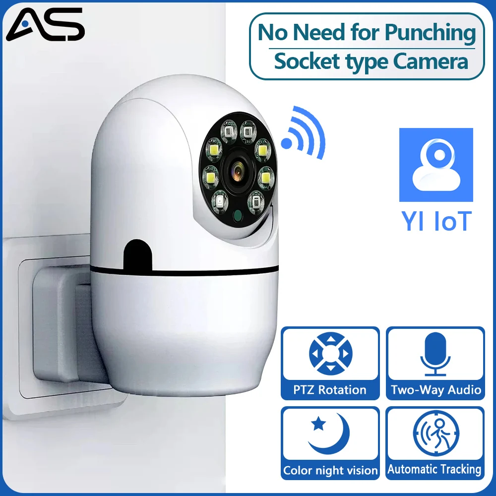 WiFi IP Camera 1080P HD Bidirectional Audio Night Vision Motion ...
